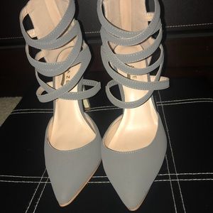 a'gaci | Shoes | Suede Gray Heels | Poshmark